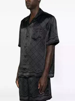 Casablanca Radiating Monogram Silk Shirt