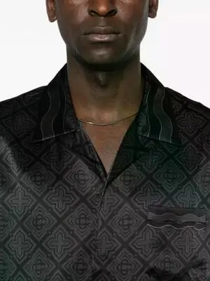 Casablanca Radiating Monogram Silk Shirt