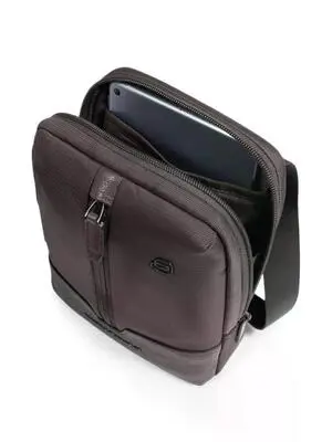 PIQUADRO Logo-plaque Panelled Messenger Bag