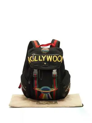 Gucci Hollywood Embroidered Mesh Backpack