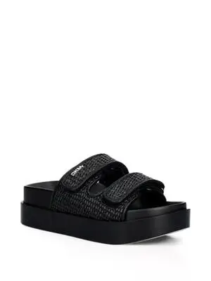Dkny Piper Touch-strap Woven Slides