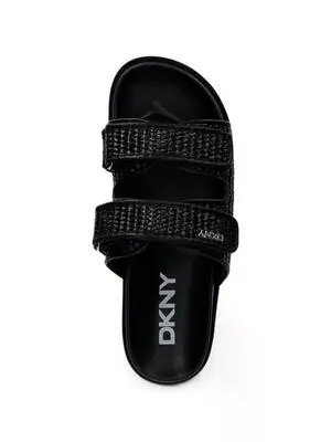 Dkny Piper Touch-strap Woven Slides