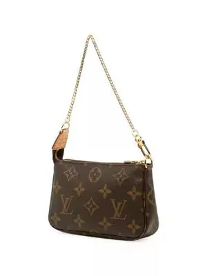 LOUIS VUITTON 2013 Monogram Mini Pochette Accessoires Handbag - Brown
