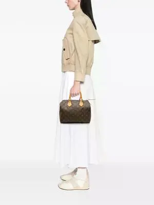 LOUIS VUITTON 2002 Monogram Speedy 25 Boston Bag - Brown