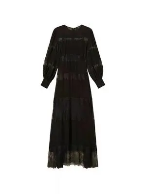 TWINSET Georgette And Lace Long Dress