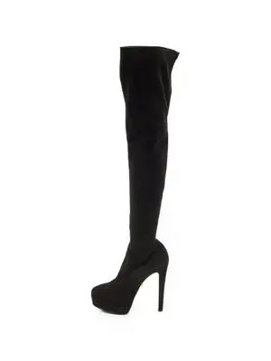 LE SILLA Platform Knee-length Boots - Black