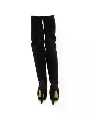 LE SILLA Suede Thigh High Platform Stiletto Boots