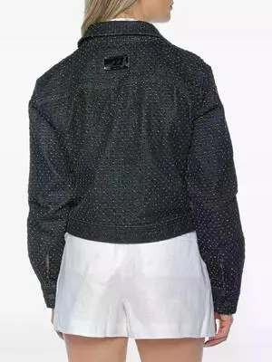 Armani Exchange Embellished Cropped Jacket