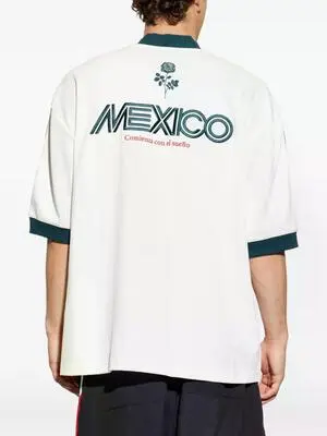 Adidas X Willy Chavarria Logo-print V-neck T-shirt