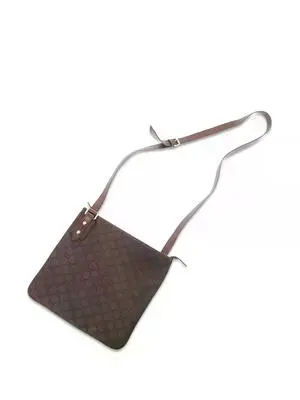Gucci Gg Monogram Canvas Crossbody Bag - Brown