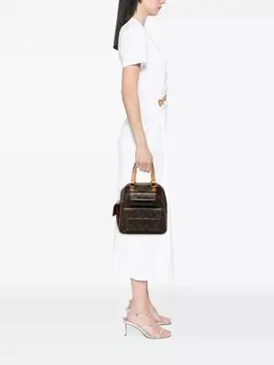LOUIS VUITTON 2003 Monogram Excentri Cite Handbag - Brown