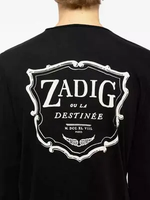 Zadig&Voltaire Logo-print Long-sleeve T-shirt - Black