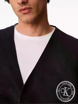 Calvin Klein Logo-patch V-neck Cardigan