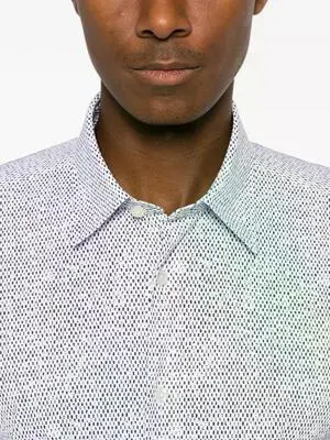 BOSS Micro-patterned Long-sleeve Shirt