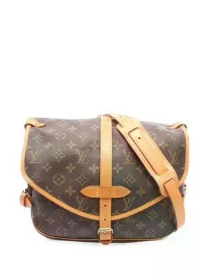 LOUIS VUITTON Monogram Saumur 30 Crossbody Bag - Brown