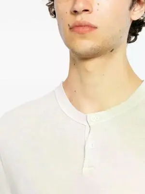 JAMES PERSE Slub-jersey Henley T-shirt
