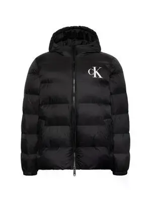 Calvin Klein Logo-print Puffer Jacket - Black
