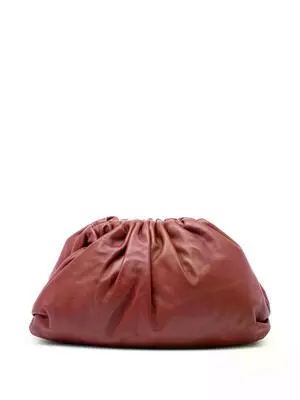 Bottega Veneta Bottega Veneta Lambskin The Pouch Clutch Bag Red