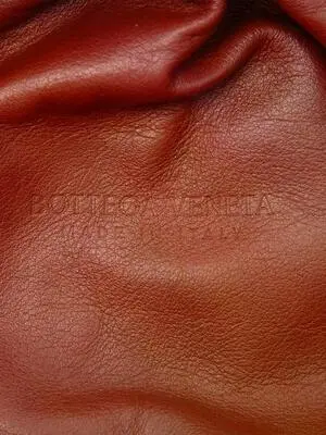 Bottega Veneta Lambskin The Pouch Clutch Bag - Red