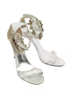 GIUSEPPE ZANOTTI Flower-embellished Ankle-strap Sandals