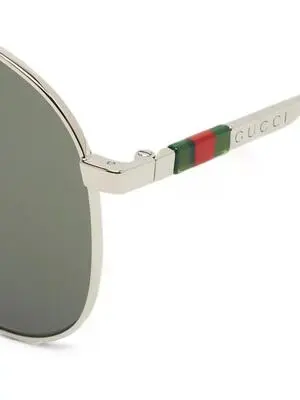 Gucci Web Pilot-frame Sunglasses