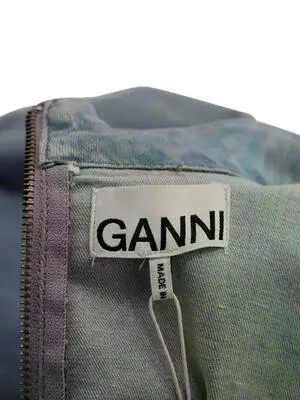 GANNI Cult Puffed-sleeve Mini Dress