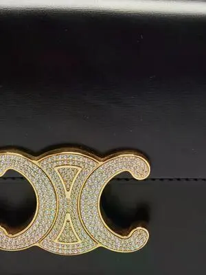 Celine Claude Crystal-embellished Shoulder Bag