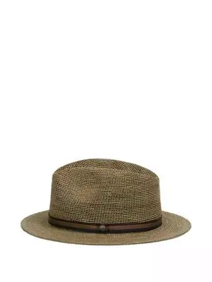 Borsalino Woven Design Fedora Hat