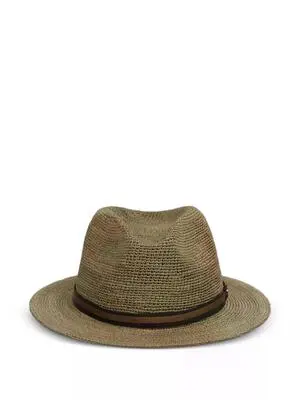 Borsalino Woven Design Fedora Hat - Neutrals