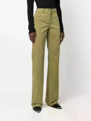 Alberta Ferretti High-waisted Straight-leg Trousers