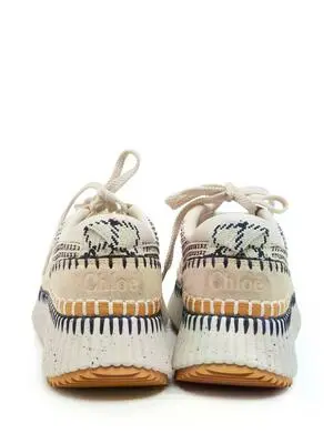 Chloé Nama Lace-up Sneakers - Neutrals
