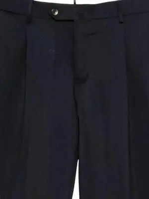 PT TORINO Herringbone Pleated Trousers