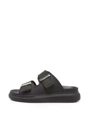 Alexander McQueen Hybrid Flat-slide Sandals - Black