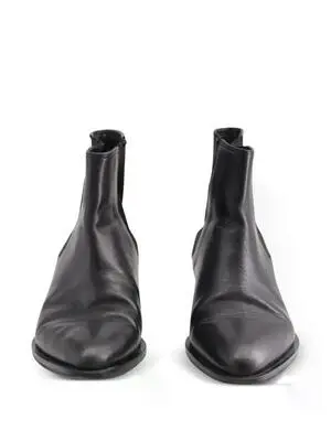 Vince Pointed-toe Leather Ankle Boots