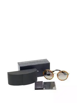 Prada Round Tortoiseshell Sunglasses