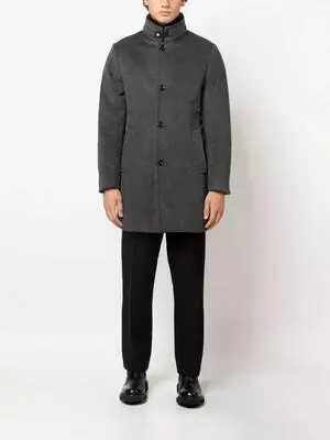 MOORER Bond Single-breasted Padded Coat - Grey