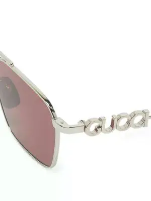 Gucci Logo-lettering Sunglasses