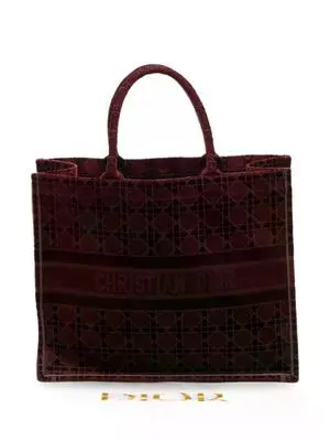 Dior 2020 Book Embroidered Cannage Tote Bag
