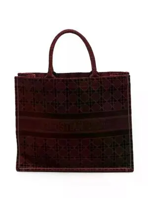 Dior 2020 Book Embroidered Cannage Tote Bag