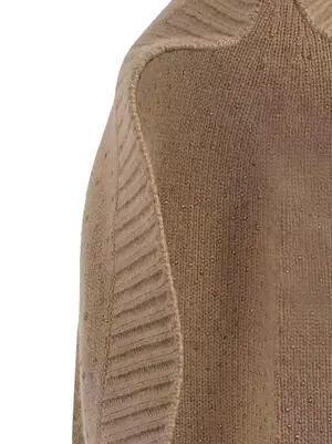 Max Mara Crystal Embellished Cashmere Balaclava - Neutrals