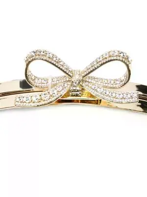 SELF-PORTRAIT Bow-detail Oval Clutch Bag