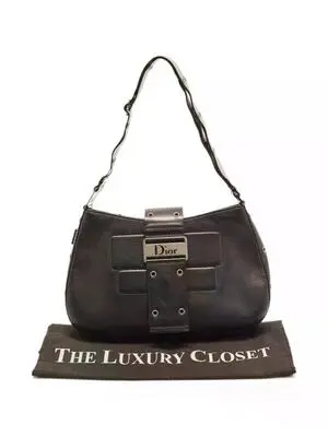 Dior 2002 Street Chic Columbus Shoulder Bag - Black