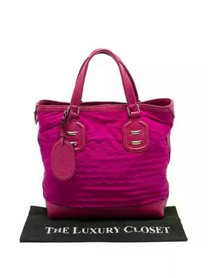 Gucci Techno Leather-trim Tote Bag