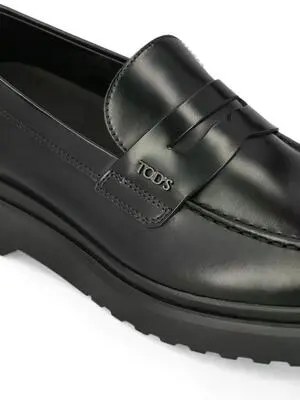 TOD'S Logo-plaque Penny Loafers