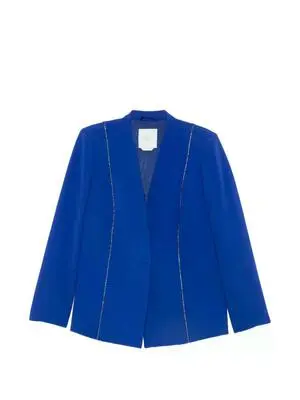 Marina Rinaldi Giusto Crystal-embellished Single-breasted Blazer - Blue