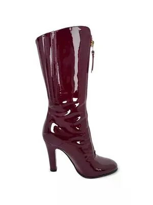 Valentino Garavani Zip Detail Mid-calf Boots - Red