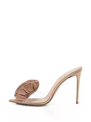 LE SILLA Rose Appliqué Sandals - Neutrals