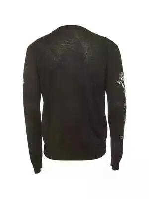 Versace Printed Knit Sweater