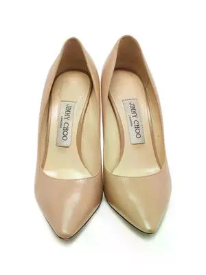 JIMMY CHOO Leather Pointed Toe Stiletto Pumps