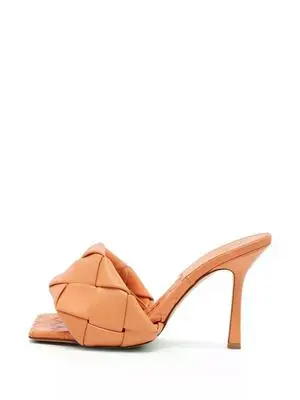 Bottega Veneta Lido Woven Sandals - Orange